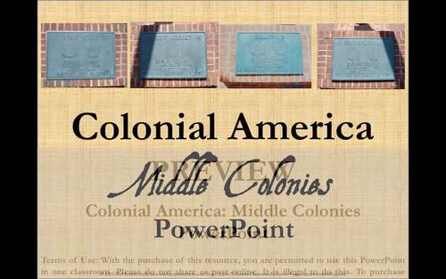 Colonial America: The Middle Colonies PowerPoint and Notes | TPT