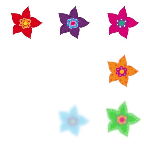 Bright and Fun Starbloom Flower Clipart – 18 PNGs | Hand-Drawn Floral ...