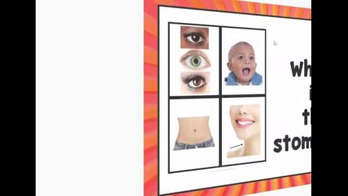 BODY PARTS BOOM CARDS Recognition ESL ELL ENL EFL EDL English Body ...