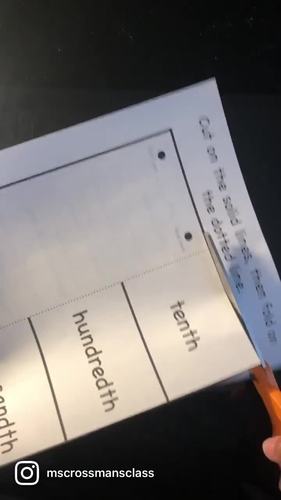 Interactive Notebook Math Vocabulary (Decimal Place Value) by Mission ...