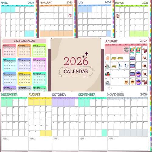 2026 Editable Monthly Calendars for Teachers & Students | Planning Made ...