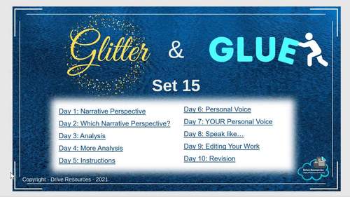 NARRATIVE PERSPECTIVE including writer PERSONAL VOICE by Drive Resources