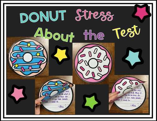 DONUT Stress about the Test Bulletin Board Idea Test Motivation | TPT