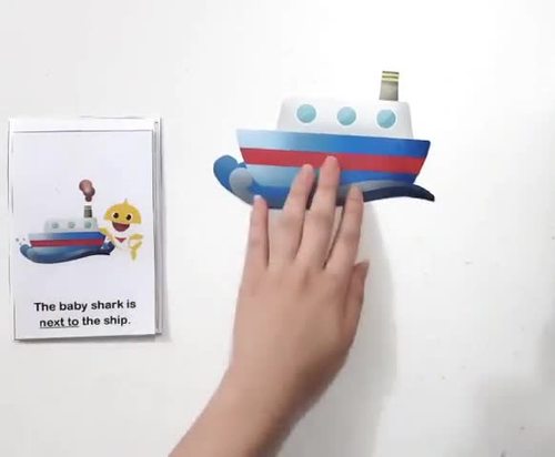 Baby shark themed preposition words activity by Hamna Million's Little ...