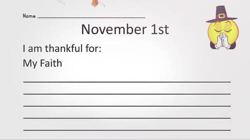 Thanksgiving Writing Prompts November Quick Writes by HappyEdugator