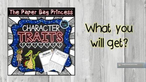 The Paper Bag Princess Character Traits Sorting | Fairy Tale Activities