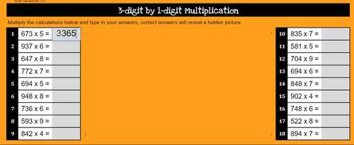 Digital Jigsaw Puzzle NO PREP - Haunted House 3-digit by 1-digit ...