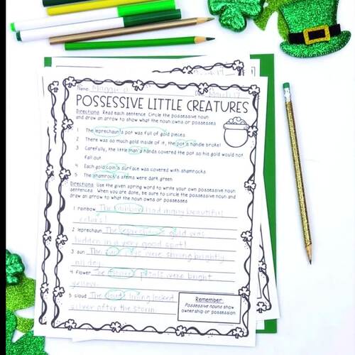 St. Patricks Day Reading Passages ELA Fun Activities I am Lucky ...