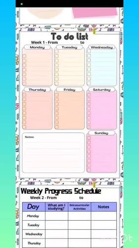 Daily, Weekly, & Monthly Student Planner Calendar 2024-2025 Homework To ...