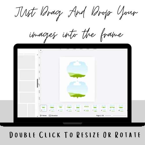Editable Fill Your Own Canva Frame, Make Your Own Vintage Label Template