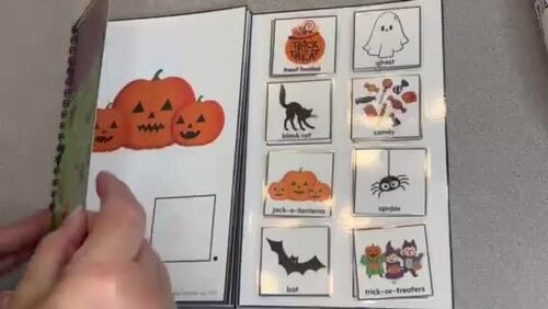 Halloween Matching Adapted Book / Halloween Adaptive by Lagniappe Customs