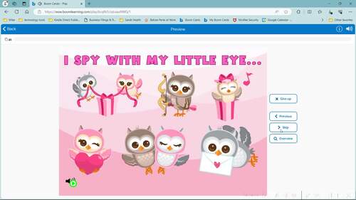 Listening to Descriptions and I Spy Boom Cards Valentine's Day | TPT