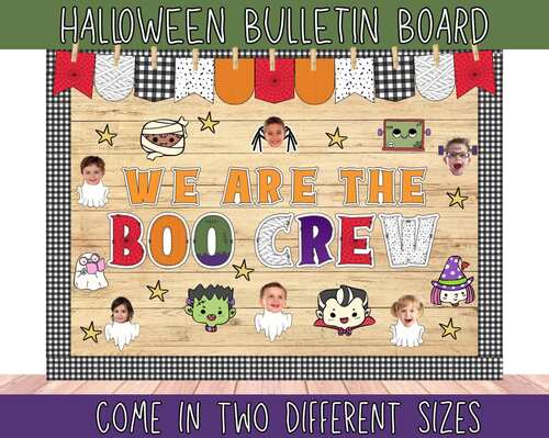 Halloween Bulletin Board | Boo Crew Ghosts | Classroom Door Inclusion Decor