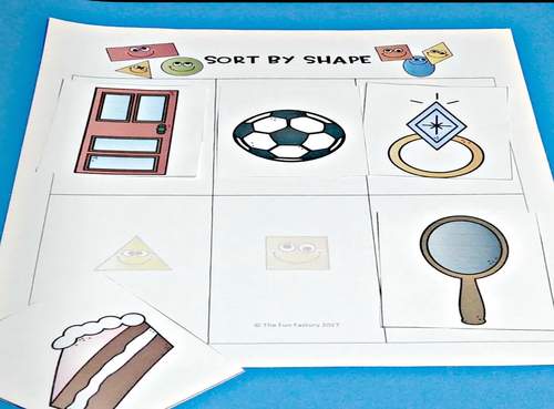 Sorting Activities for PreK Kindergarten 1st |Color Sorting and Shape ...