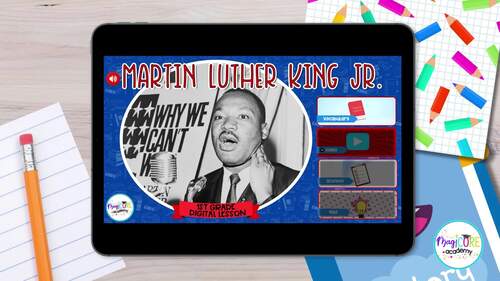 Martin Luther King Jr. Digital Biography Video Lesson Timeline Activity ...