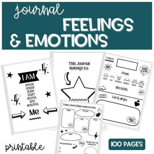 Daily Social Emotional Learning Journal | Daily Emotional Check in with ...