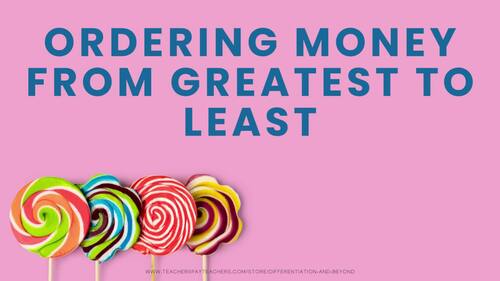 Activities with Money : Candy Theme by Kerry Grogan Tutoring | TPT