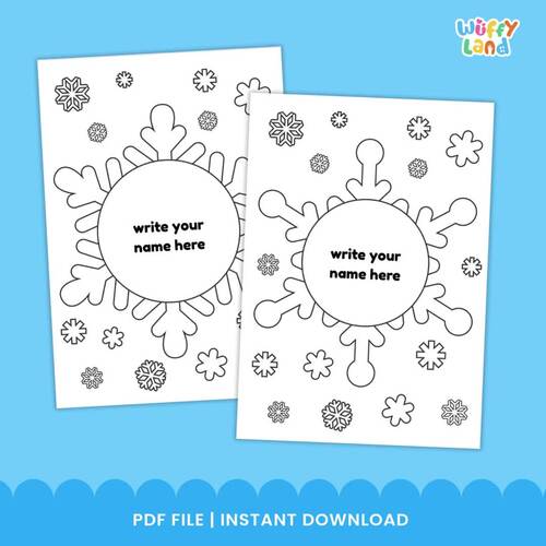 Snowman Writing and Coloring Activity | Winter Craft - December Writing ...