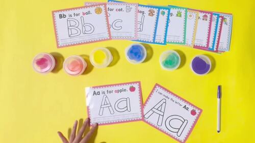 Alphabet Play Dough Mats | Letter Formation & Tracing Activity (A–Z)