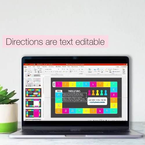 Commercial Use Editable Blank Gameboard Template Google Slides Bright ...