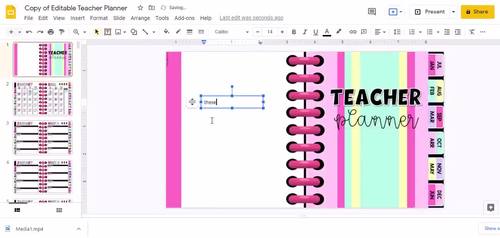Editable Digital Teacher Planner Calendar 2024 Back to School by The ...