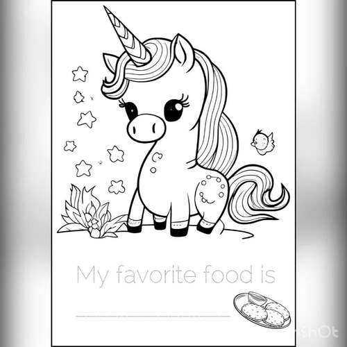 Unicorn Birthday Activity & Coloring Book by Sophia ince | TPT