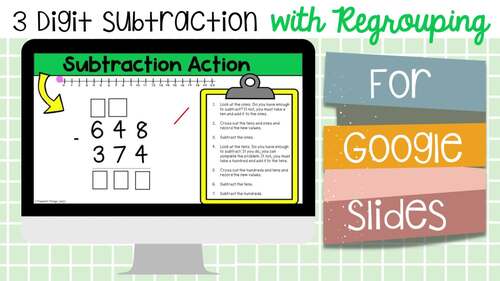 3-Digit Subtraction with Regrouping for Google Slides | TPT
