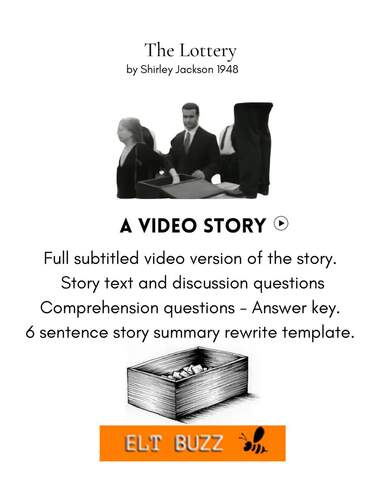 The Lottery. Video. Short story. Film. Writing. Reading. Analysis ...