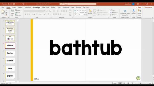 Reading System Word Card Bundle Steps 1 to 6 for Google Slides by ABC Girl