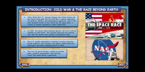 The Space Race and Moon Landings 1969 Powerpoint.L78. The Cold War ...