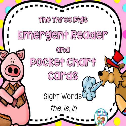 The Three Little Pigs Emergent Reader | Sight Word Reader for PreK and K