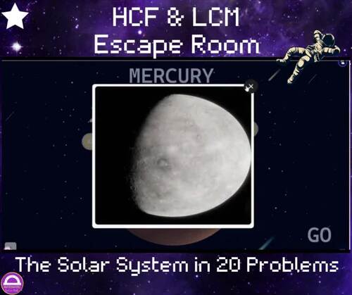 Finding GCF and LCM Activity No Prep Digital Escape Room & Task Cards