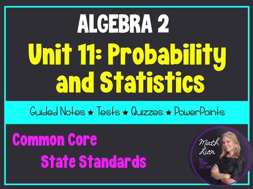 Probability and Statistics (Algebra 2 - Unit 11) | Math Lion by Math Lion