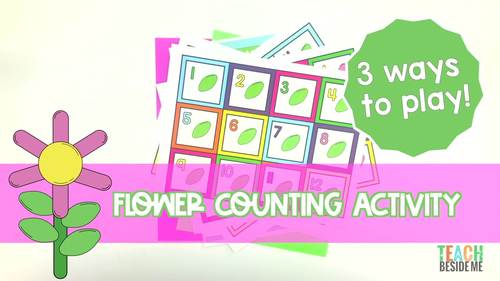 Flower Counting Activity by Karyn- Teach Beside Me | TPT