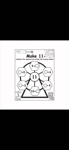 Grade 1 Maths : Complete the Equation to Make 10-20 - Missing Number ...