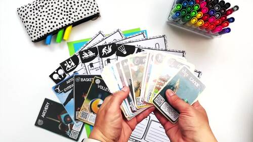 Research Activity & Info Cards with QR Codes for the Summer Games