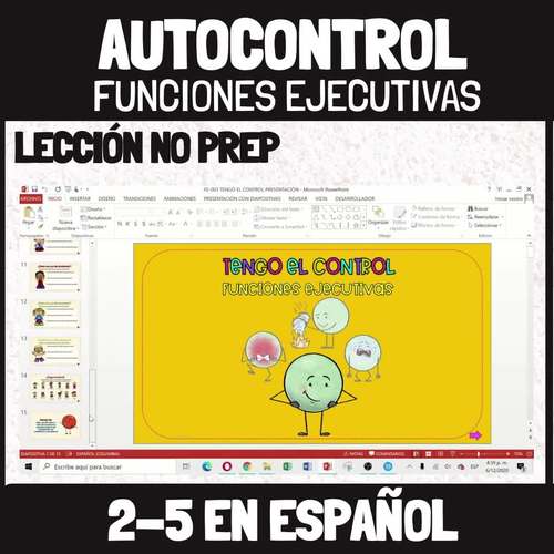 LECCIÓN SOBRE AUTOCONTROL - Funciones Ejecutivas 2-5. (En español)