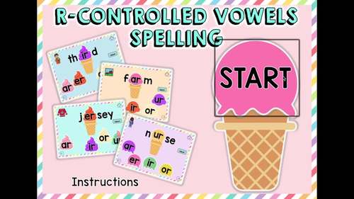R Controlled Vowels Spelling - Boom Cards™ and Interactive PDF | TpT