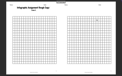 Grade 3 Ontario Math Infographic Project | Frequency Tables & Bar Graph
