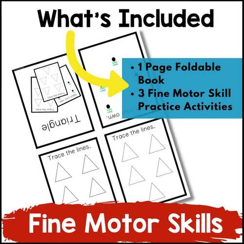 PRE-Writing Practice Mini-Book - Triangle (Autism, PreK, K, & Special Ed.)