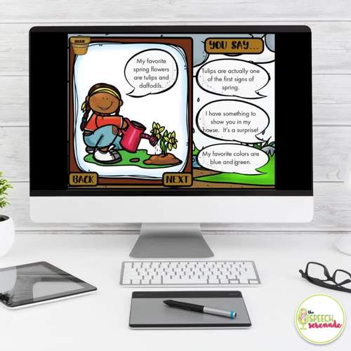 NO PRINT Spring Social Skills Language Activities Pack | TPT