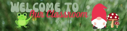 Garden Gnome Google Classroom Banner by Jennifer Travison | TPT