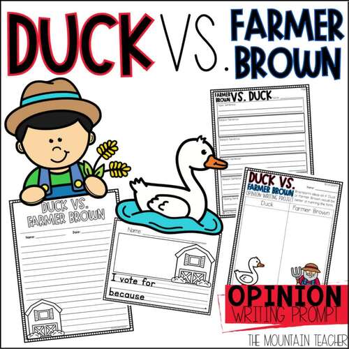 Duck for President Opinion Writing Prompt & Graphic Organizers for ...