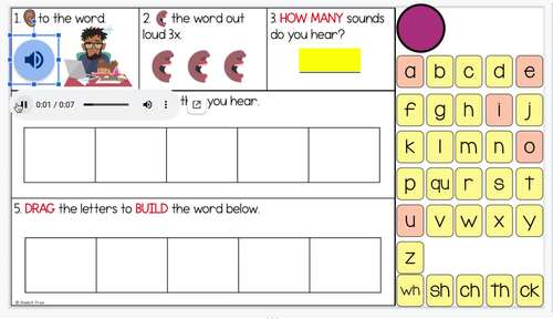 BLENDS FLASH WORDS | Sight Word Mapping for Google Classroom Science of ...