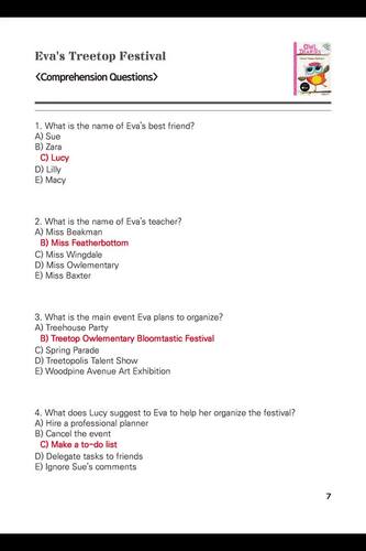 [Owl Diaries] Comprehension Bundle: Engaging Multiple-Choice Questions