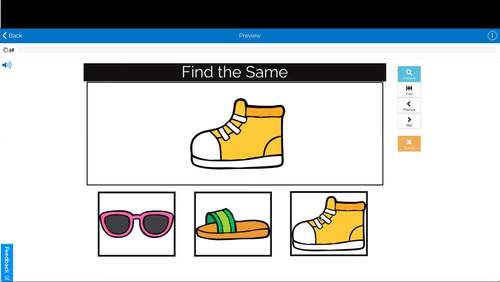 Life Skills Match to Same Identical Matching Clothing Items Boom Cards™