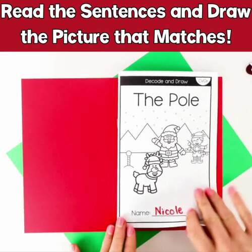 Christmas Decodable Readers CVCe Words Directed Drawing Books Magic E