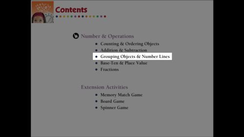 Number & Operations: Grouping Objects & Number Lines - MAC Gr. PK-2