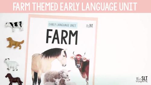 Farm Themed Early Language Activities- Early Intervention Speech Therapy