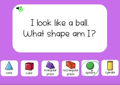 3D Shape Riddles Boom Cards for Geometry | TPT